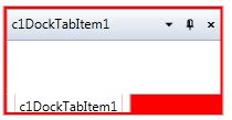 DockControl ClearStyle Properties ComponentOne DockControl For WPF