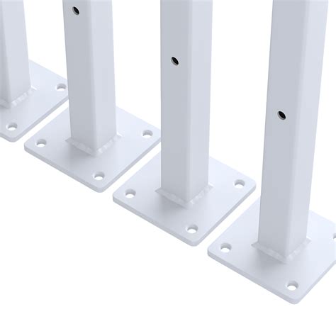 20cm Floating Shelf Brackets Industrial Metal Shelving Supports 4 Pack