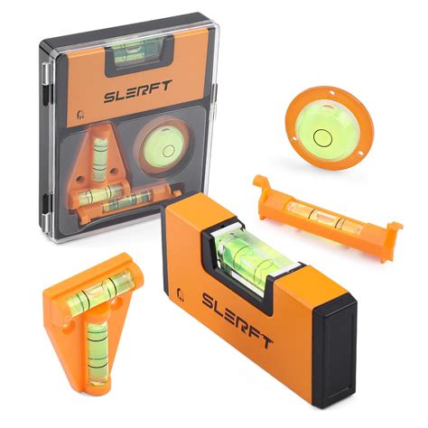 4 In 1 Portable Small Level Bubble Tool Set Magnetic Pocket Levelt