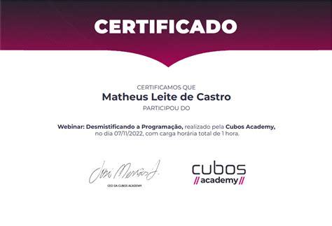 GitHub matheuslei Certificados Repositório para certificados