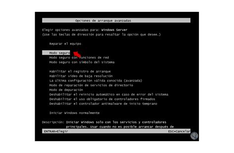 Iniciar Modo Seguro Windows Server Solvetic