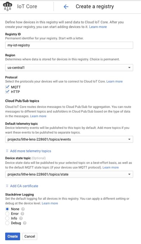 Connecting Google Cloud IoT And AVR IoT WG Eval Board Mouser