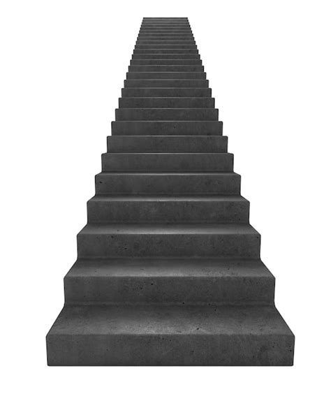 Imagem Do Conceito De Escada De Avanço Na Carreira E Renderização D