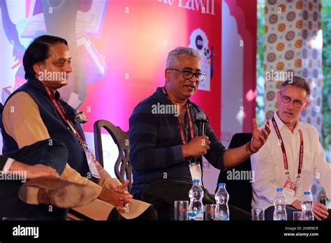 Congress Mp Shashi Tharoor And Indian News Anchor Rajdeep Sardesai