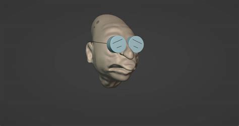 Professor Farnsworth Futurama 3d Head Model By Floopermdasd On Deviantart
