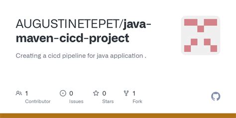 Github Augustinetepetjava Maven Cicd Project Creating A Cicd