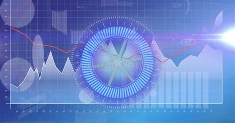 Image Of Processing Circle And Light On Scientific Graph And Data Stock Image Image Of Diagram