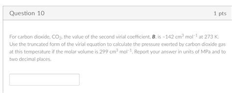 Solved Calculate The Pressure Exerted By 4 Mol Of A Perfect