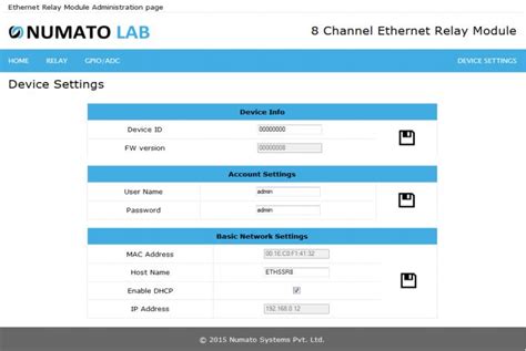 8 Channel Ethernet Solid State Relay Module Numato Lab Help Center