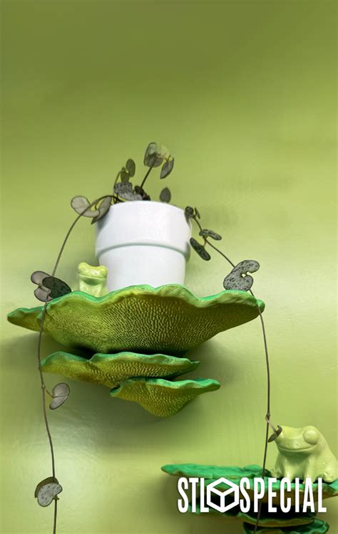 Mushroom Wall Shelf Holder 3 Unique Models Stl Files Stlspecial