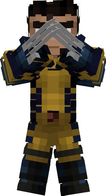Logan Wolverine Deadpool 3 Minecraft Skin