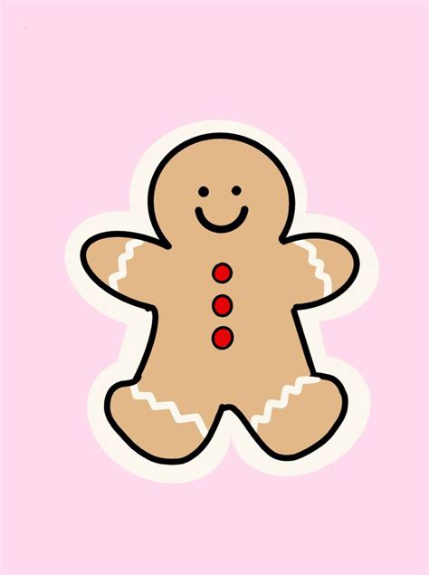 Gingerbread Man Sticker ★