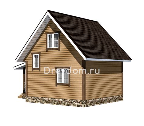 ДБ 1 Дом из бруса 39 9м кв 6х5 Заказать строительство дома из бруса готовые проекты цены и