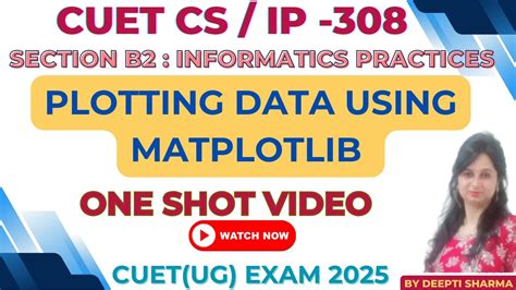Plotting Data Using Matplotlib One Shot Video Cuetug Cuet2025 Cuetug2025cuetpreparation2025