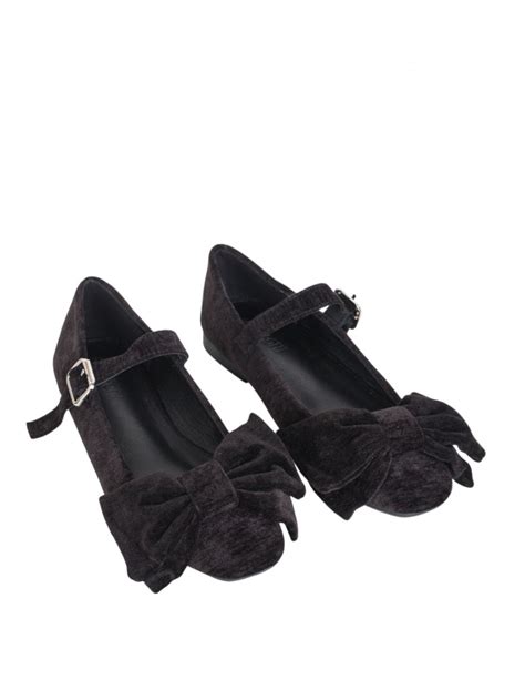 Bailarinas Hebillas Borreguito Negras Para Mujer