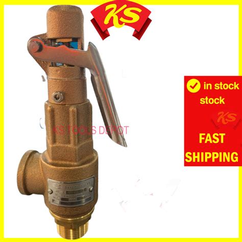 Brass Safety Valve For Air Receiver Tank Pressure Relief Valve For Air