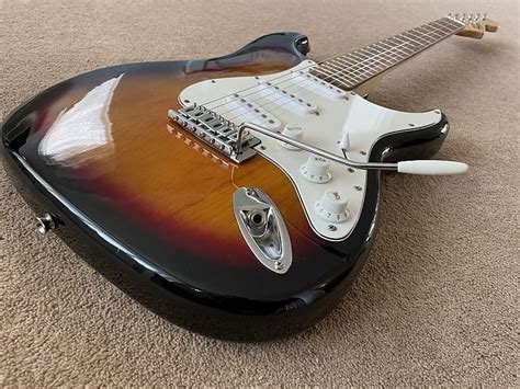 Fender Squier Stratocaster Sunburst Electric Guitar Reverb