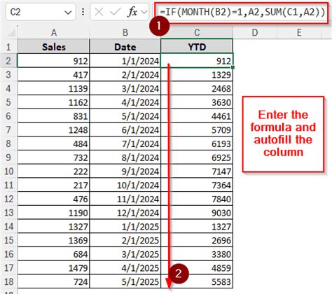 How To Calculate YTD In Excel Useful Methods Excel Insider
