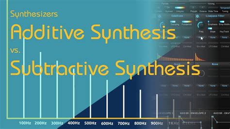 Synthesizers Additive Synthesis Vs Subtractive Synthesis Youtube