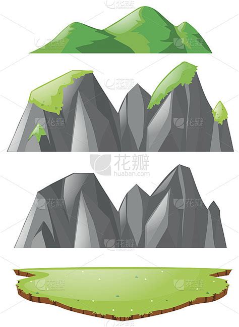 三种类型的山