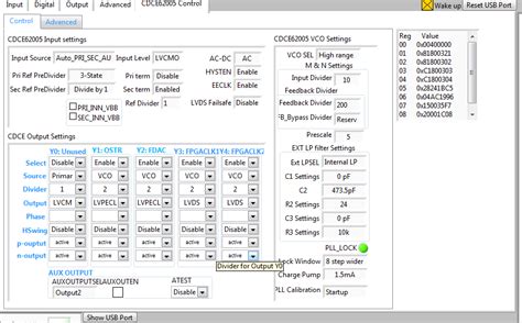 Cdce62005 On Dac3484 Evm Random Lock Problem Clock And Timing Forum Clock And Timing Ti E2e