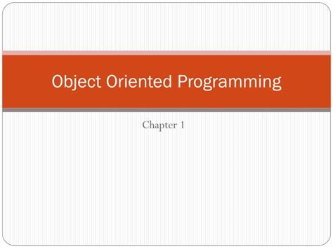 ppt object oriented programming powerpoint presentation free