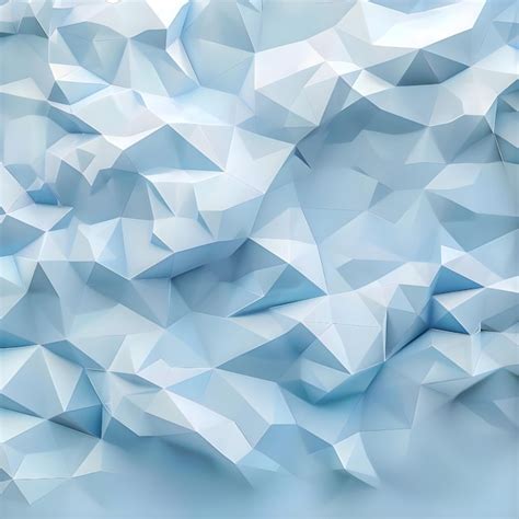 Premium Photo Blue Polygon Structure Abstract Ai Generated