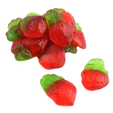 Strawberry Gummy Candy Bulk Sweet Realistic Strawberry Flavored Gummies
