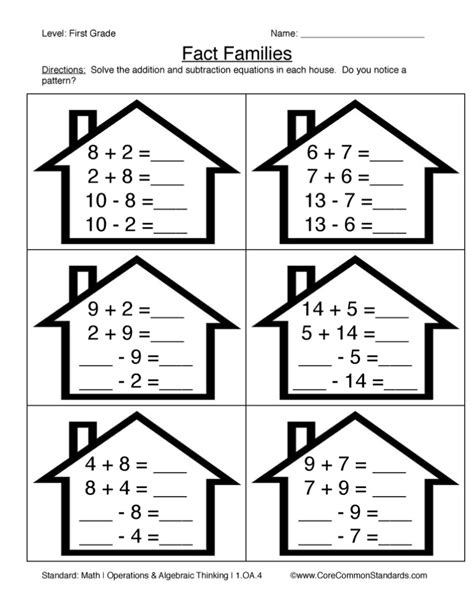 1st Grade Common Core Math Free Worksheets 1st Grade Math Worksheets
