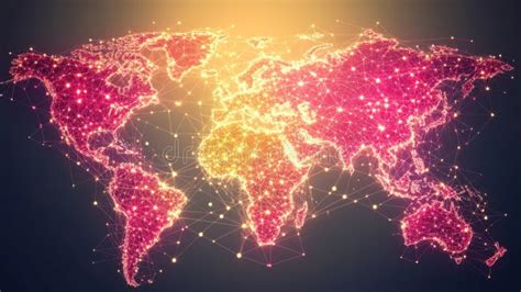 Global Network Connections Stock Illustration Illustration Of