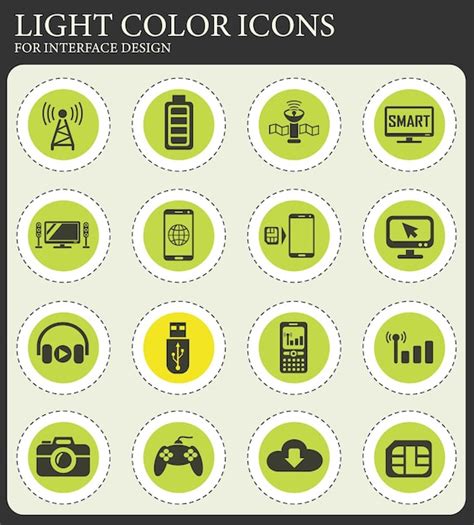 Premium Vector Hi Tech Icon Set