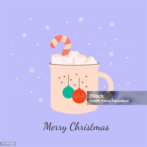 과자가 들어간 크리스마스 컵 즐거운 성탄절 벡터 일러스트 레이 션 12월에 대한 스톡 벡터 아트 및 기타 이미지 12월 개체 그룹 겨울 Istock