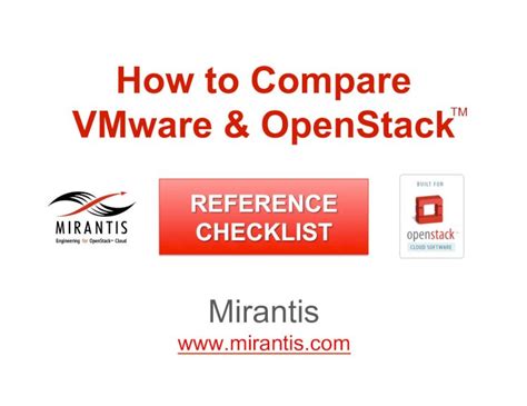 Pdf How To Compare Vmware And Openstack Dokumentips