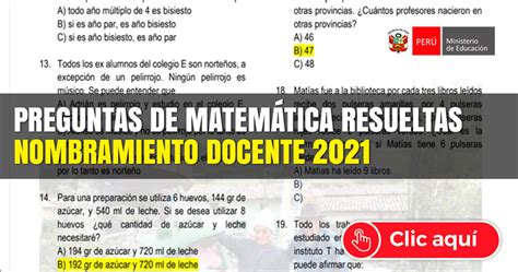 Genial Manual de preguntas de matemáticas resuelto para cita de