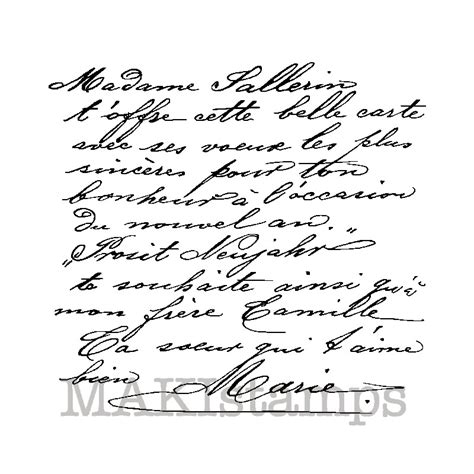 Script Background Stamp