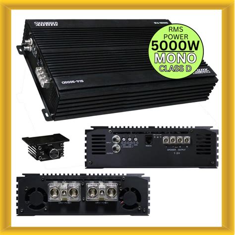 Sundown Audio Sia 5000d Smart Monoblock Car Amplifier Wide Range Mono