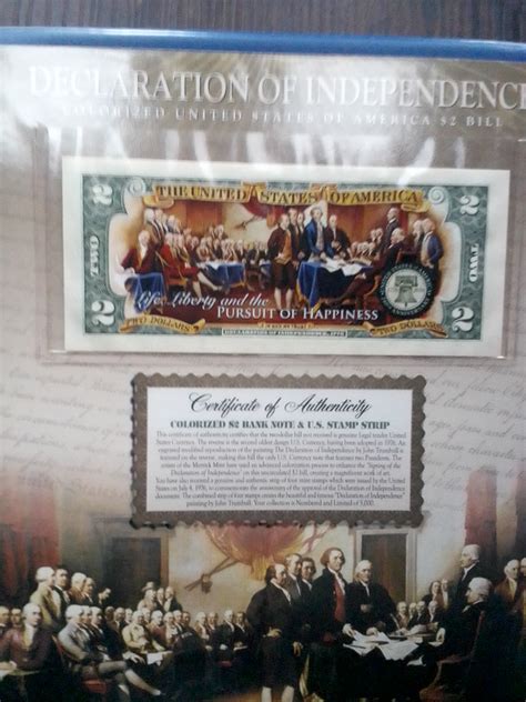 Us1776 Declaration Of Independence Federal Reserve Colorized 2 Bank