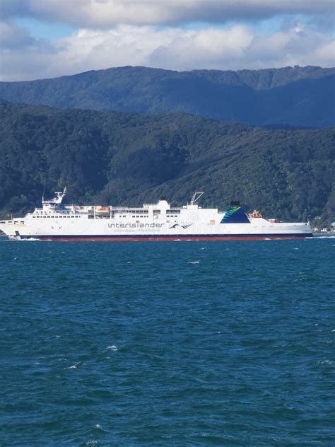Interislander Captured In Wellington New Zealand Editorial Stock Image Image Of Inter