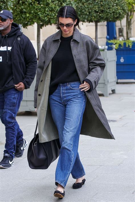 Kendall Jenners Signature Straight Leg Jeans Style • Celebmafia