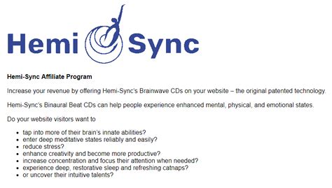 Hemi Sync Run The Affiliates
