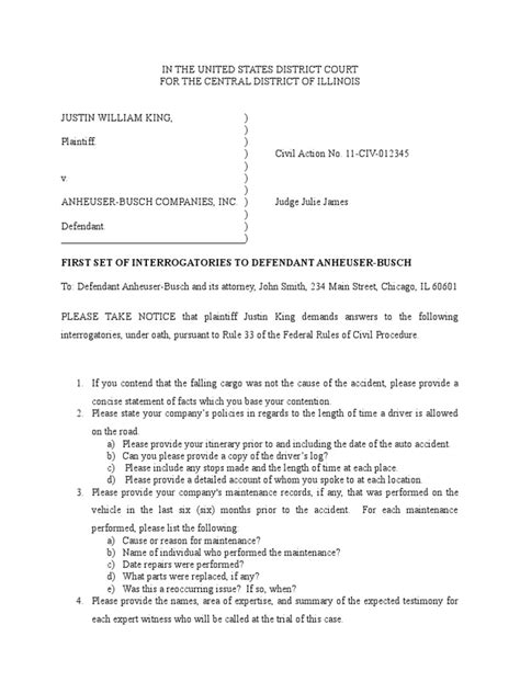 Pa110 Unit 6 Assignment Set To Defendant Pdf Interrogatories