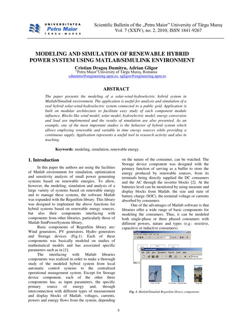 pdf modeling and simulation of renewable hybrid power system using