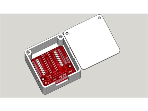 Wemos D1 Mini Esp8266 Led And Level Shifter Shield Enclosure And Lid By Jasoncoon 3d Model