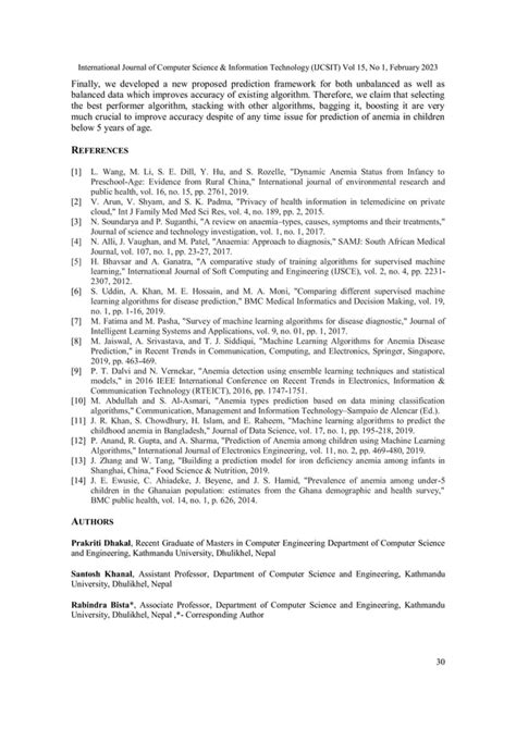 prediction of anemia using machine learning algorithms pdf