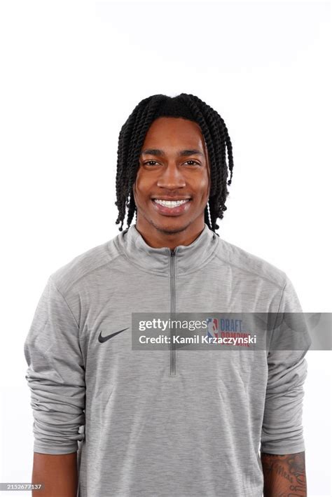 Rob Dillingham Poses For A Portrait During The 2024 Nba Combine On