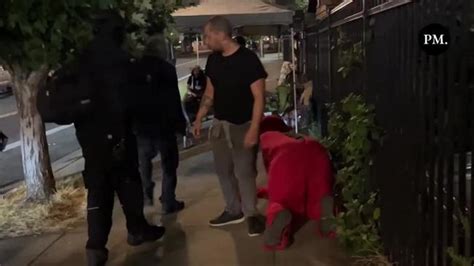 Person In Elmo Costume Disrupts Anti Ice Protest In Portland
