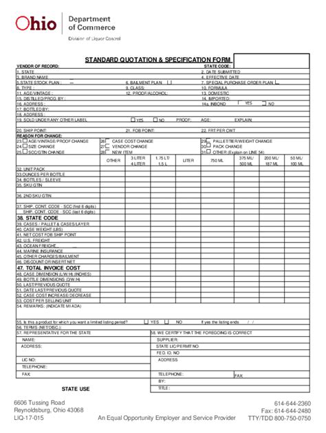 Fillable Online Standard Quotation Form Fill And Sign Printable