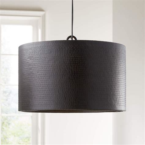 Rodan Hammered Dark Bronze Metal Drum Pendant Light Reviews Crate