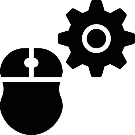 Mouse Setting Mouse Configuration Mouse Setup Glyph Solid Icon