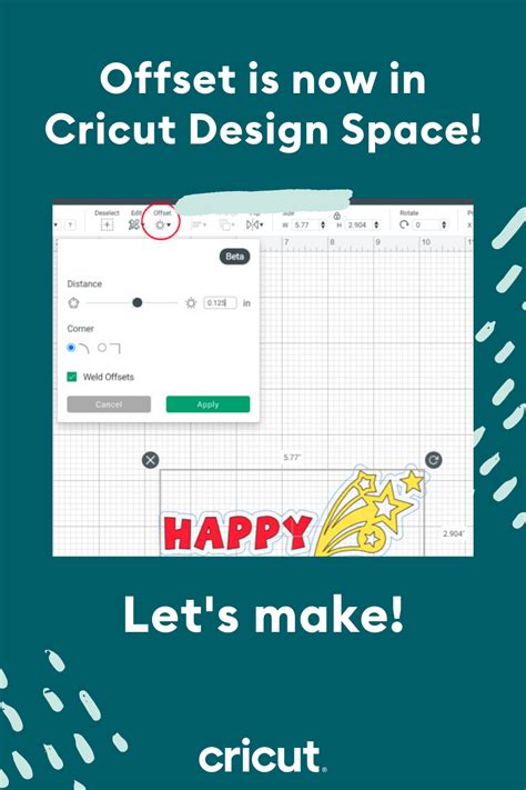 using the offset feature for an offset image in design space artofit